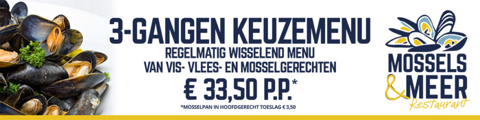 Onze uitgebreide menukaart - Mossels & Meer